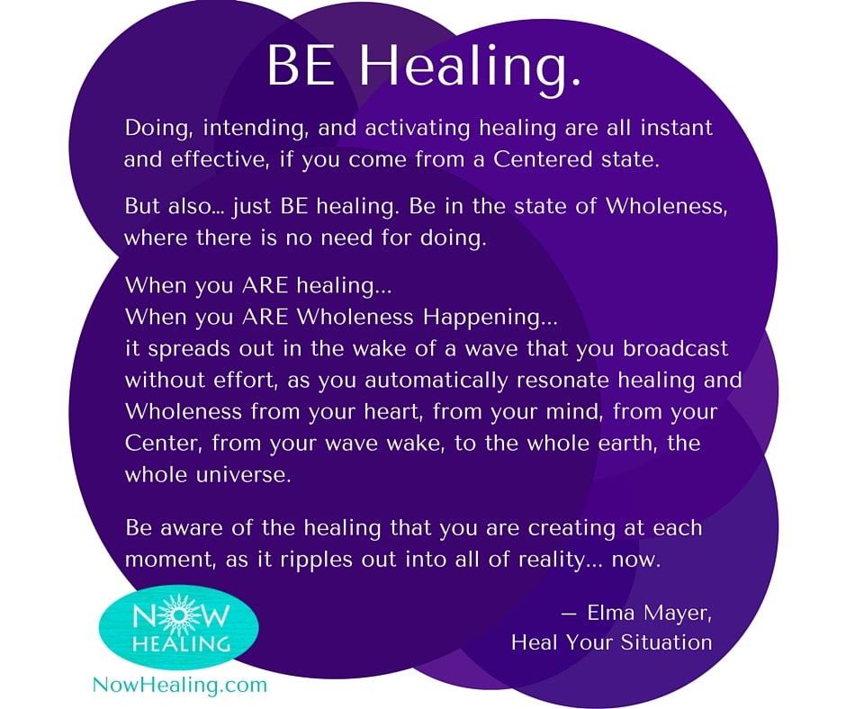 BE Healing. ⋆ Now Healing